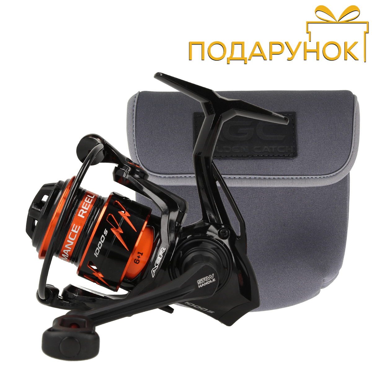 Катушка спиннинговая GC Volt 1000S + Чехол для катушки GC Neoprene Reel ...