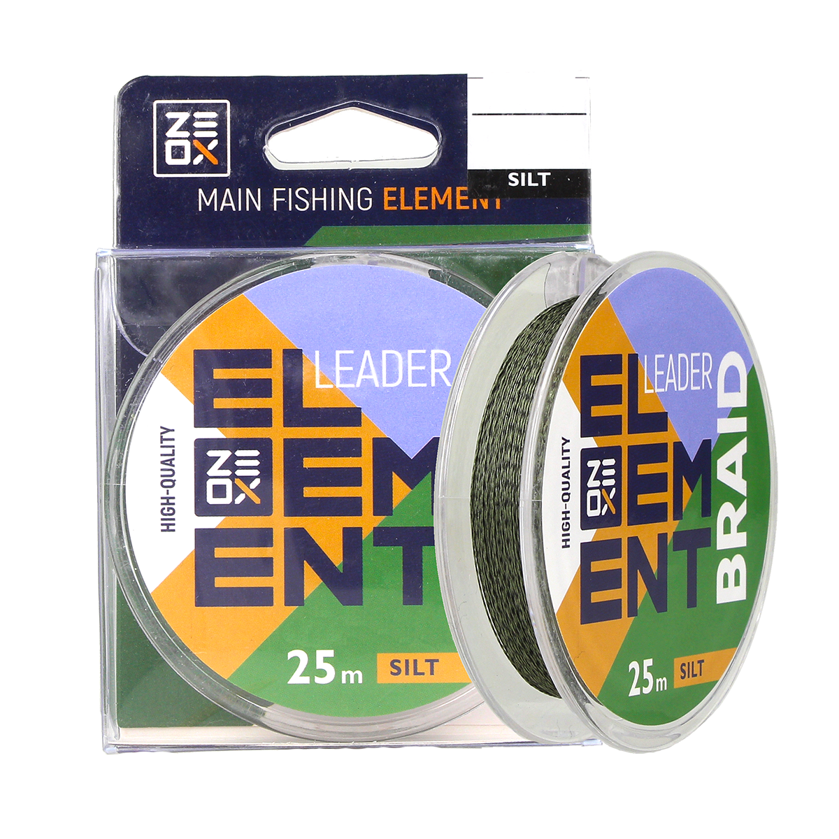 Поводочный материал ZEOX Element Leader Braid 25м Silt 0.35мм: купить в Golden Catch