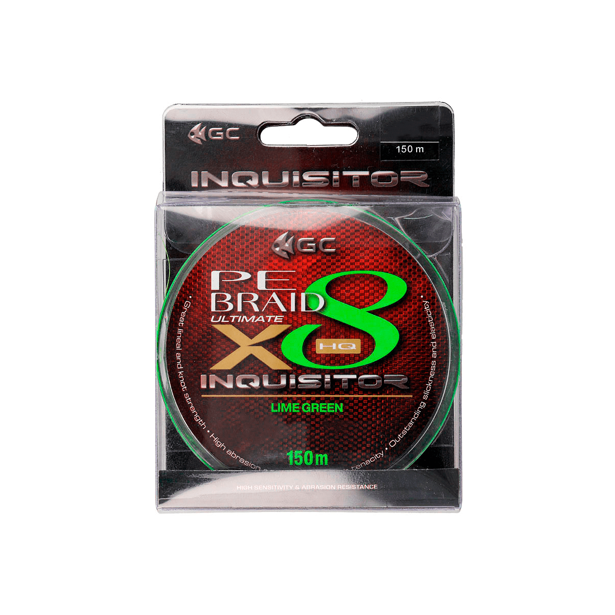 Golden Catch Braided Line Inquisitor PE X8 150m Lime Green: check it ...